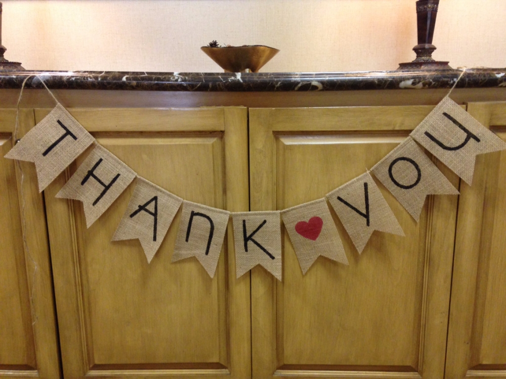 Thank You Banner "Modern" | Aloha Inspired