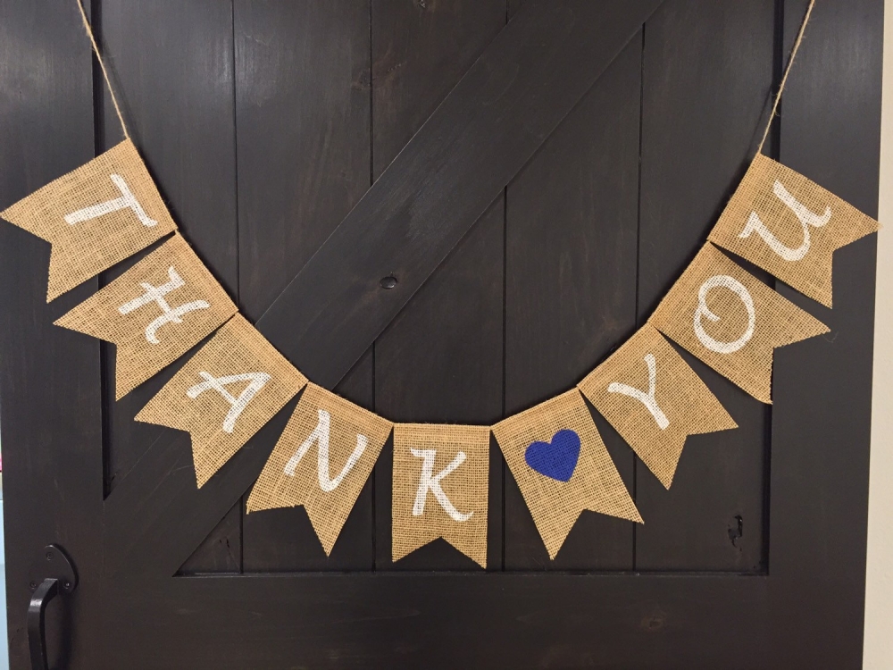 Thank You Banner "Contemporary" | Aloha Inspired