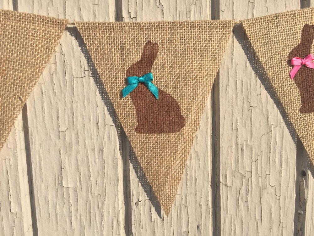 Chocolate Bunny Bunting | Aloha Inspired
